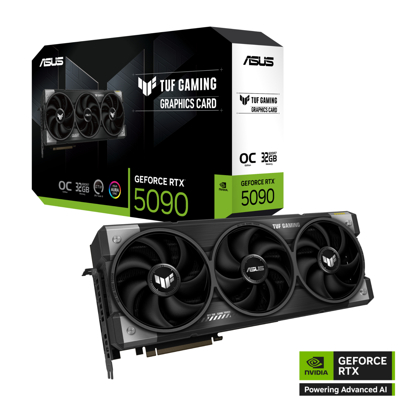 Card màn hình ASUS TUF Gaming GeForce RTX 5090 32GB GDDR7 OC Edition (TUF-RTX5090-O32G-GAMING ...